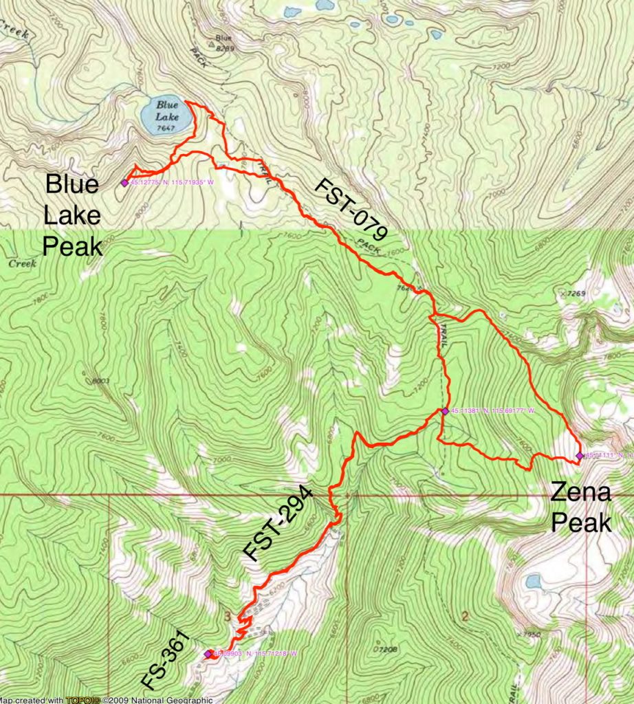 Blue Lake Peak - IDAHO: A Climbing Guide